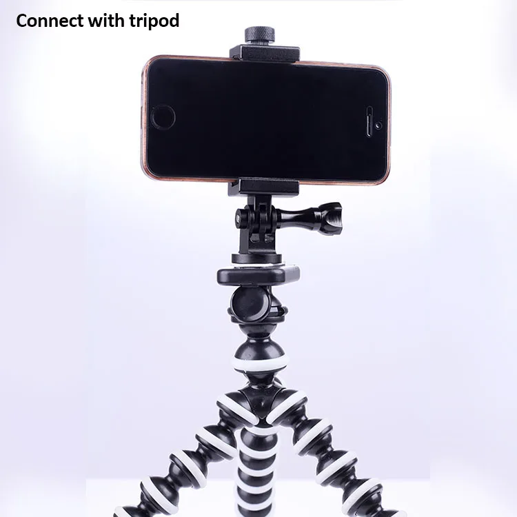 Adjustable Aluminum Alloy Hand Screw Mobile Phone Stand Clip