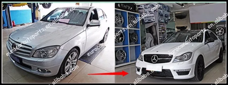 W204 A Style Kit For Mb C-class W204 C200 C180 C300 C260 To C63 Mc 2011year~ - Buy Body Kit For ...
