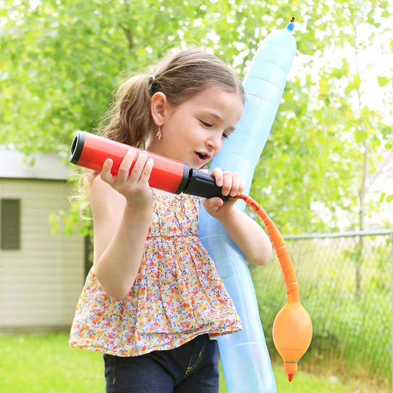 Rocket Balloon Kit With Pump - Pack Of 80 Party Balloons With Rocket ...