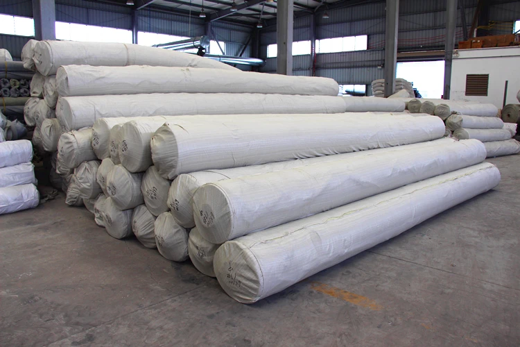 White Staple Short Fiber Pet Non-woven Needle-punched Geotextile ...