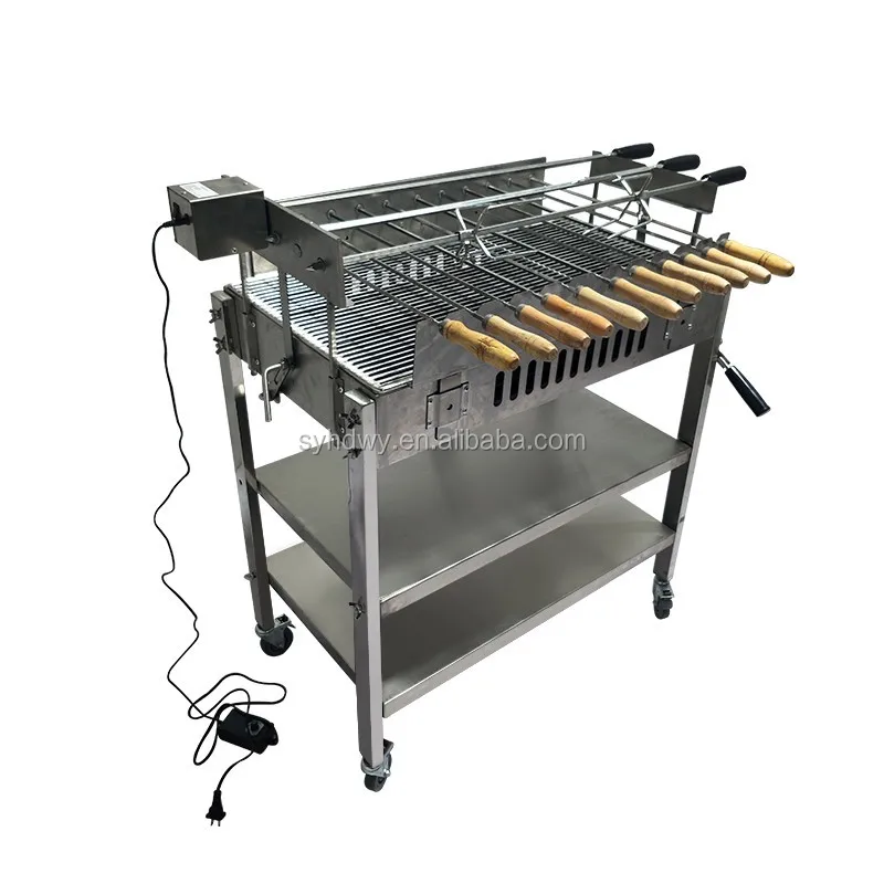 Most Selling Rotating Rotisserie Spit with Tray - Portable & Adjustable