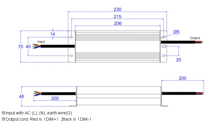 Intertek Led 110v/220v 36v Dc Transformer 120w Triac Constant Voltage ...
