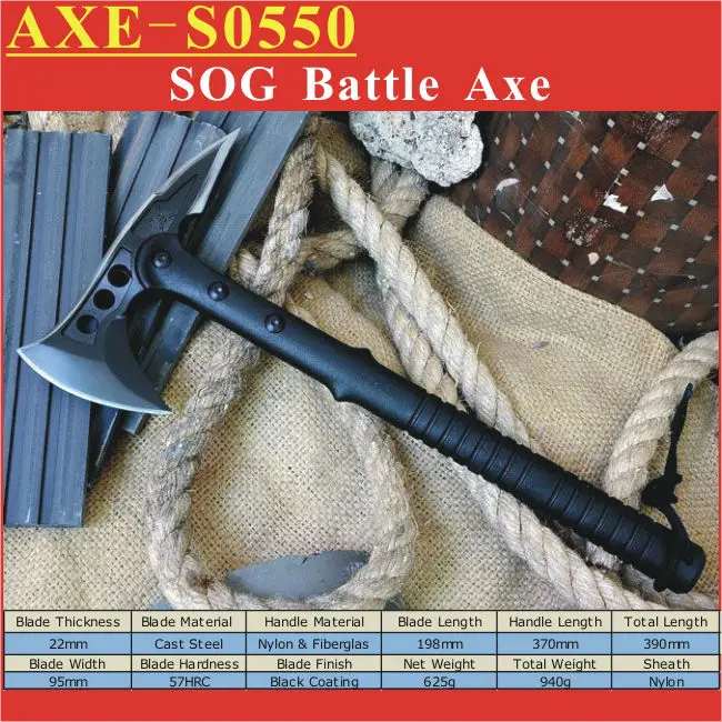 (s0550) 15.35" M48 Ultimate Tactical Tomahawk Survival Rescue Ax ...