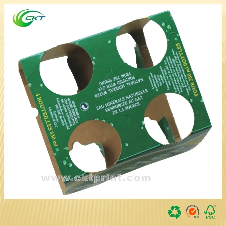 Customized 4 And 6 Pack Corrugated Cardboard Packaging Beer Gift Box ...