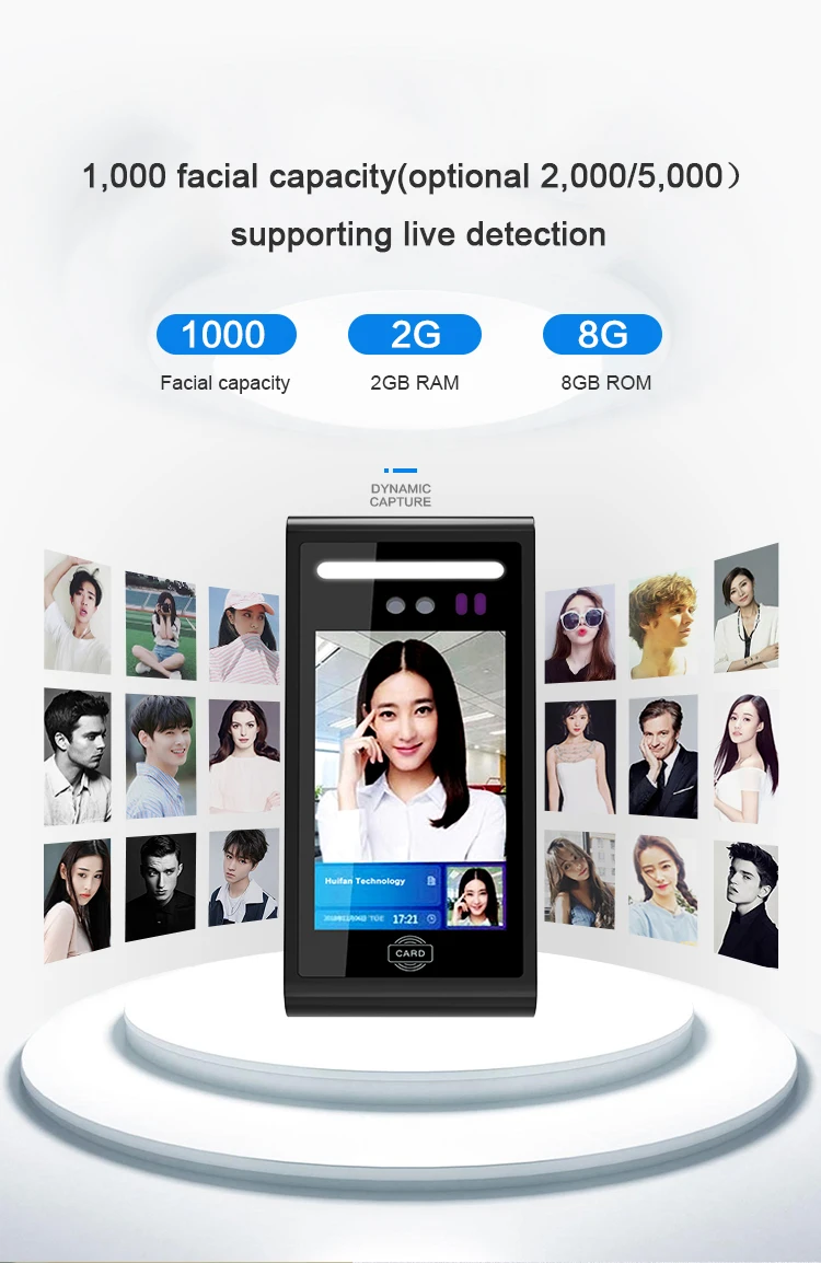 New Free API Multi Face Recognition Time Attendance Module with 4M Long ...