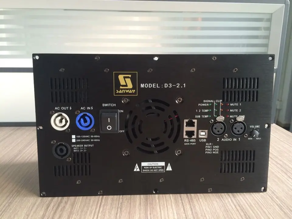 2.1 Channel Home Theater System DSP Stereo Plate Amplifier