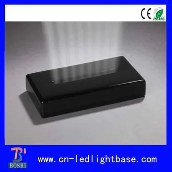 Rectangular Wood Led Light Base Crystal 3d Building Model - Buy Crystal ...