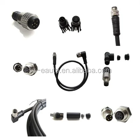 Waterproof Bulkhead Electrical Connector Round 4-pin Power Plug M8 ...