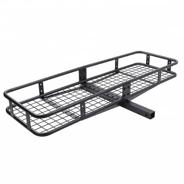 Rear 2 Inch Receiver Hitch Mounted Steel Trunk Rack Car Tray Bike Rack ...