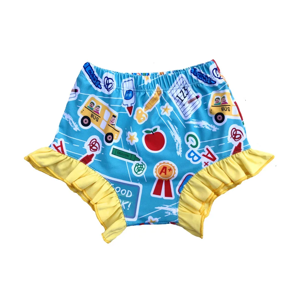 Infant Toddler Flower Bloomers Girls Ruffle Shorties & Trousers Baby ...
