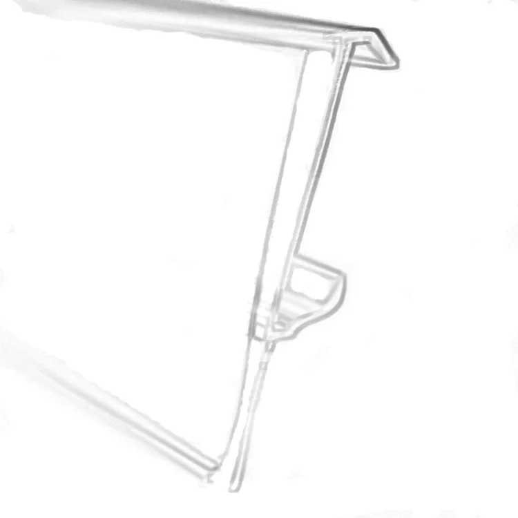 Clear Plastic Price Holder - Gondola Shelf Clip Tag Label Holder