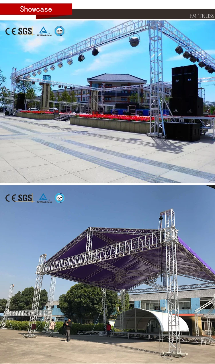 Aluminum Alloy Concert Stage Lighting Truss Display For Outdoor - Buy ...