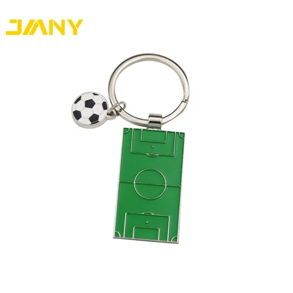 Wholesale Metal Rotate Football Keychain With Soft Pvc Rubber Mini ...