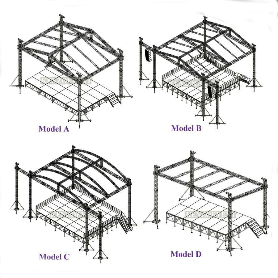 Professional Outdoor Aluminum Curved Roof Truss System With Tent - Buy ...