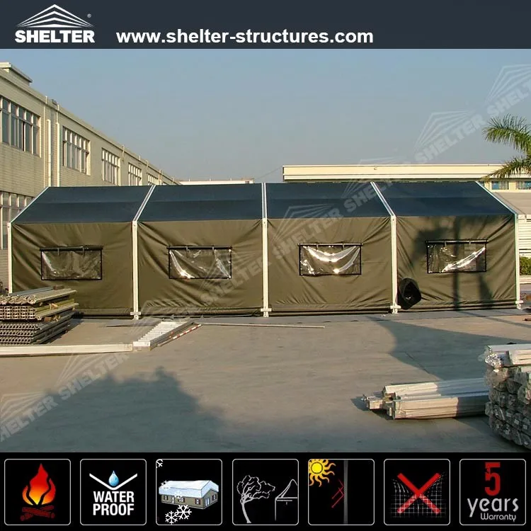 Outdoor Strong Army Tent With Aluminium Frame Structures For Military ...