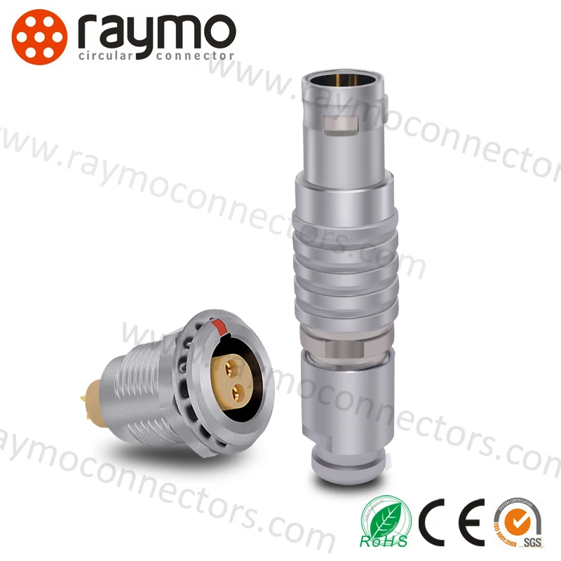 Raymo B Series Push Pull Connector Panel Mount Socket 2 Way Male ...