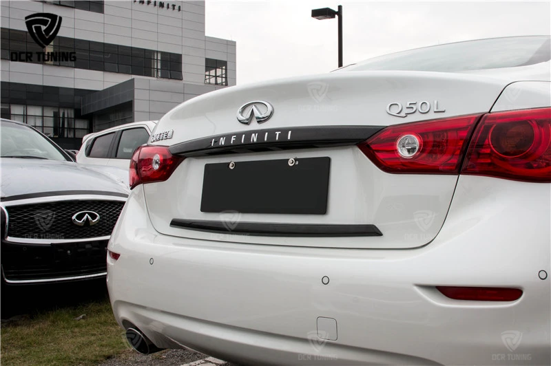 Q50 Carbon Fiber Rear Trunk Trim Cover For Infiniti Q50 Q50s Trunk Trim ...