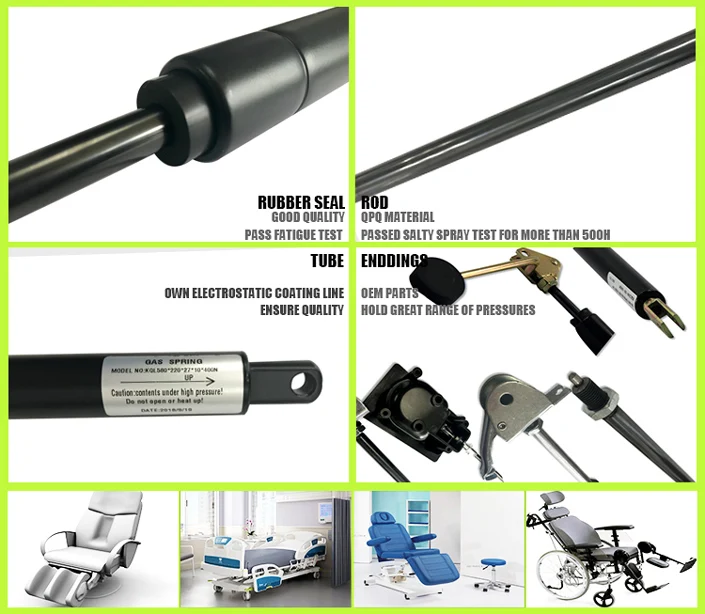 Adjustable Piston 350N Lockable 100kg Gas Spring For Wall Be Products ...