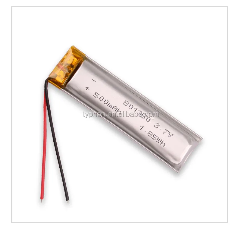 Ultra Thin Small Li Ion Battery 502535 500mah 3.7v 052535 Lithium ...