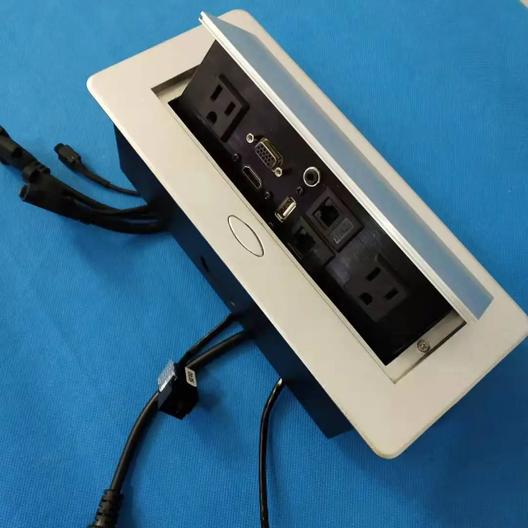 Conference Table Multimedia Pop Up Outlet Desktop Connection Data ...