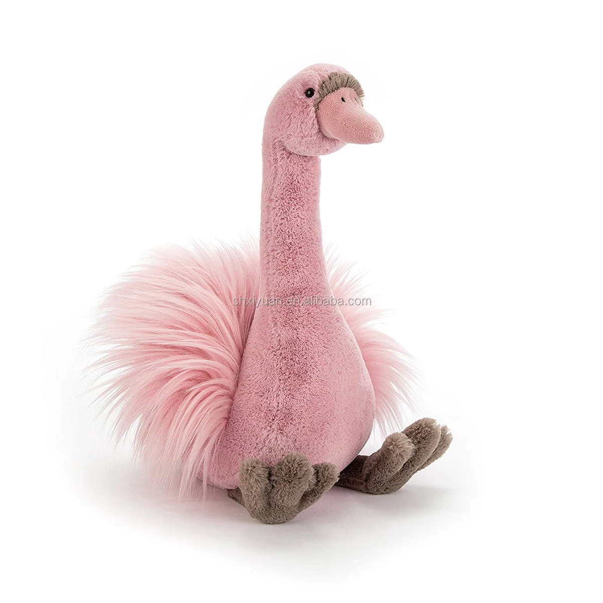 Hot Selling Soft Stuffed Animal Kids Gift Pink With Plush Swan Toy ...