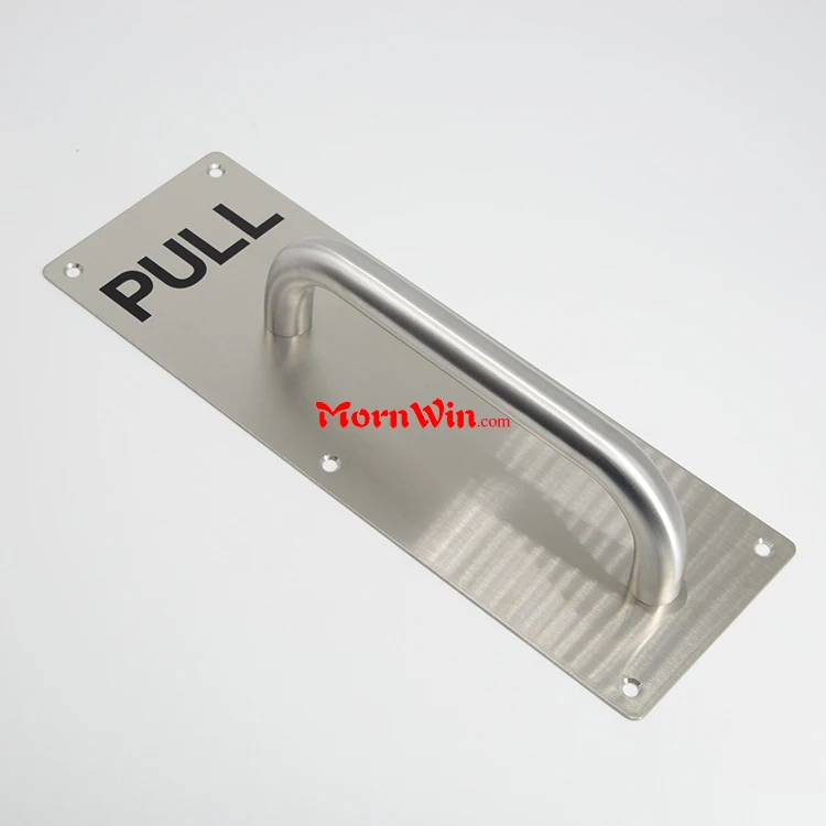 Pvd Golden Stainless Steel Push And Pull Plate Door Handle - Buy Hot ...