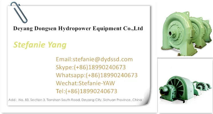 Water Turbine Kaplan Wheel Micro Hydro Generator - 89%-94% Efficiency