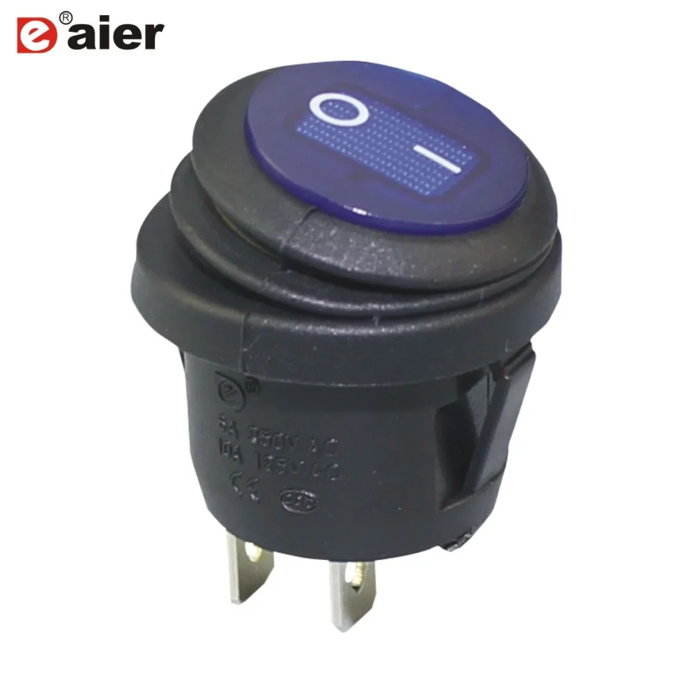 2 Pin 6A 250VAC/10A 125VAC Mini Rocker Switch - SPST Leci RS601 R19A