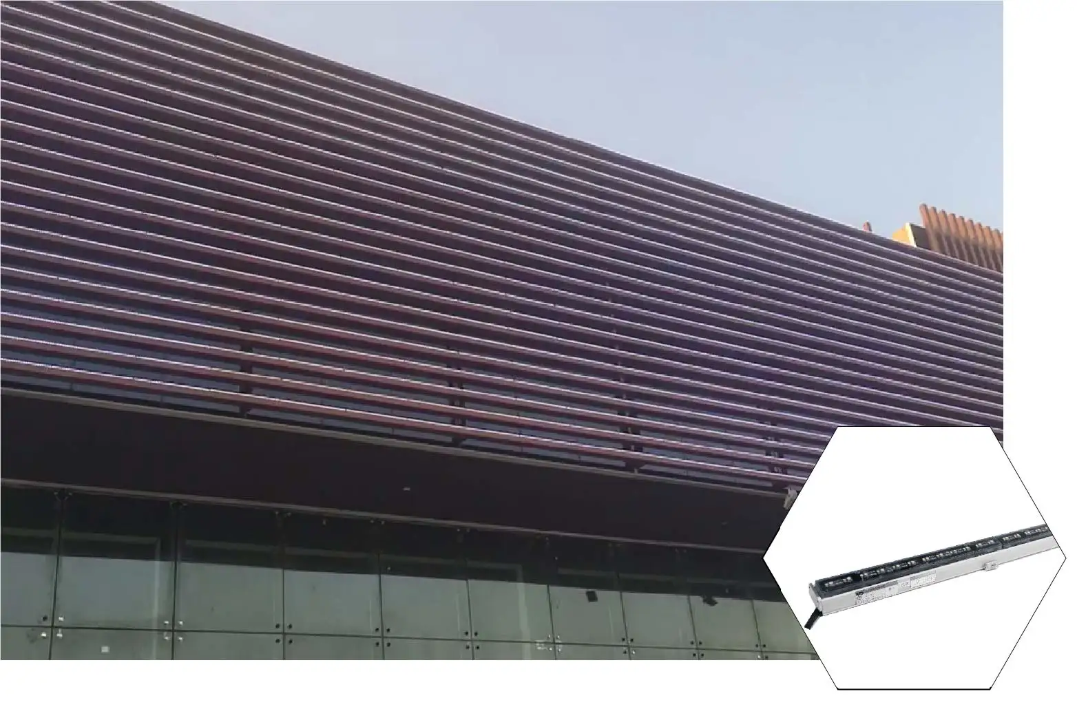 Led Outdoor Thin Linear Light 12w Dmx Control Rgb Linear Facade Screen ...