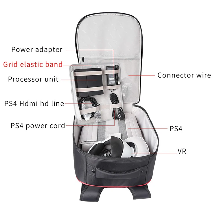 Bubm Factory Sale Custom 3d Vritul Vr Backpack For Ps Vr Bag For Sony ...