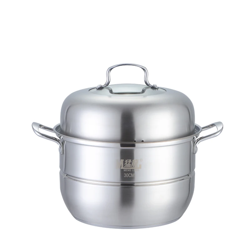 Induction Steam Pot Gas Food Steamer Stainless Steel Steam Cooking Pot ...