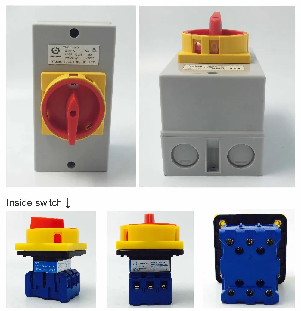 Isolator Disconnect Rotary Cam Switch High Voltage 25-100a Electronic ...