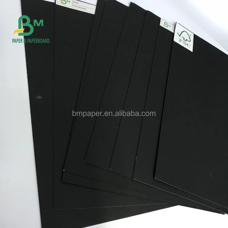 Fsc Certified Folding Premium Quality 1mm Laminated Black Cardboard ...