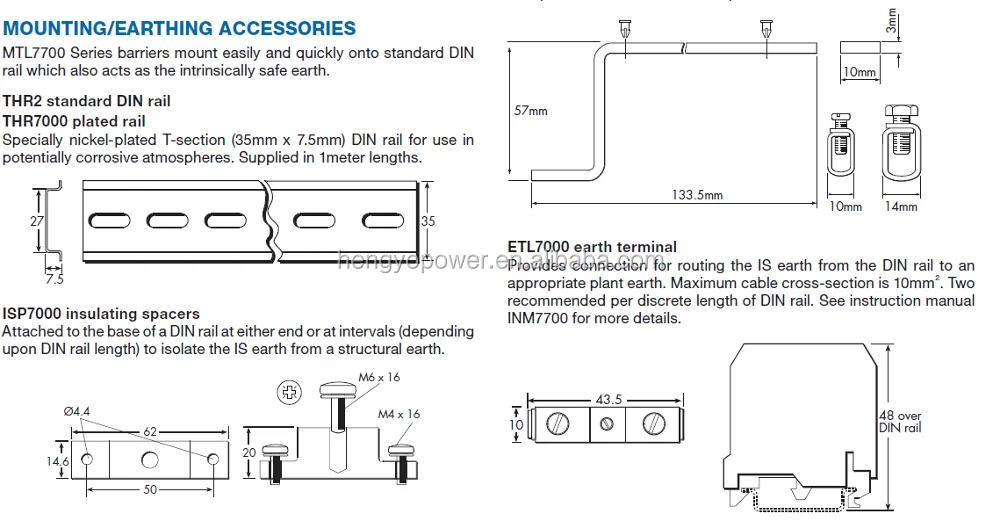 Mtl7700 Series Din-rail Mounting Safety Barriers Mtl7715p+ - Buy Mtl ...