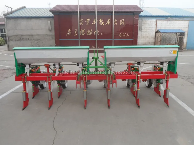Mini Tractor Seeder - 3 Row Corn Planter with Fertilizer Box