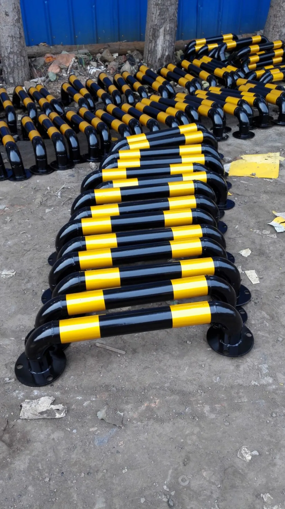 Parking Metal Barrier Standard Steel Car Wheel Stopper 2000m Length ...