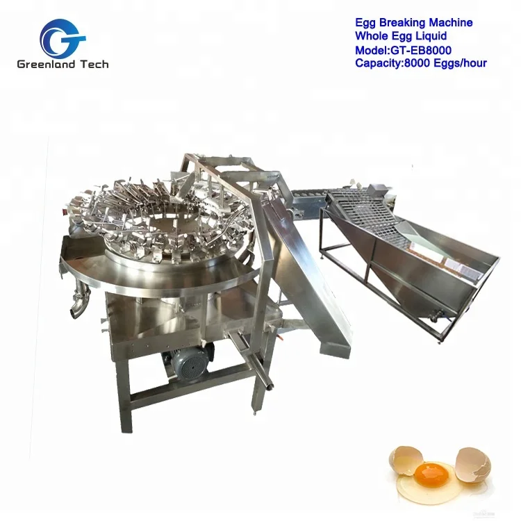 GT-EB8000 Long Lifespan Egg Breaking Machine (Whole Egg Liquid)8000Eggs ...
