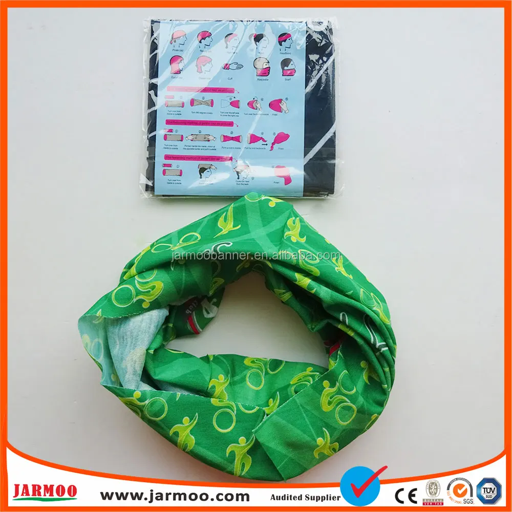 Custom Logo Multifunctional Fiber Magic Scarf Custom Neck Tube - Buy ...