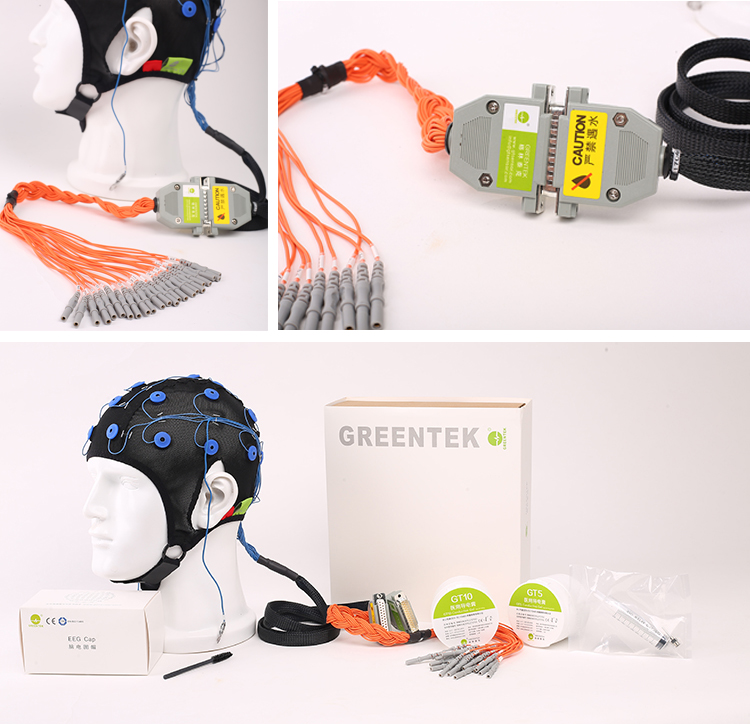 Greentek Standard 19ch Electrode Caps for EEG Recording