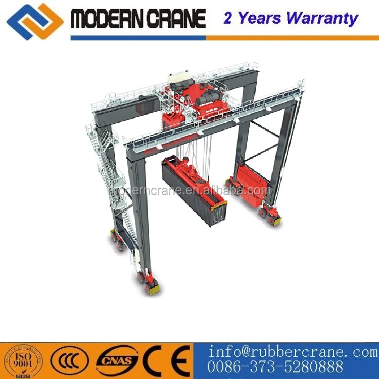 Mobile Container Lift Mobile Container Hoist Rubber Type Gantry Crane ...