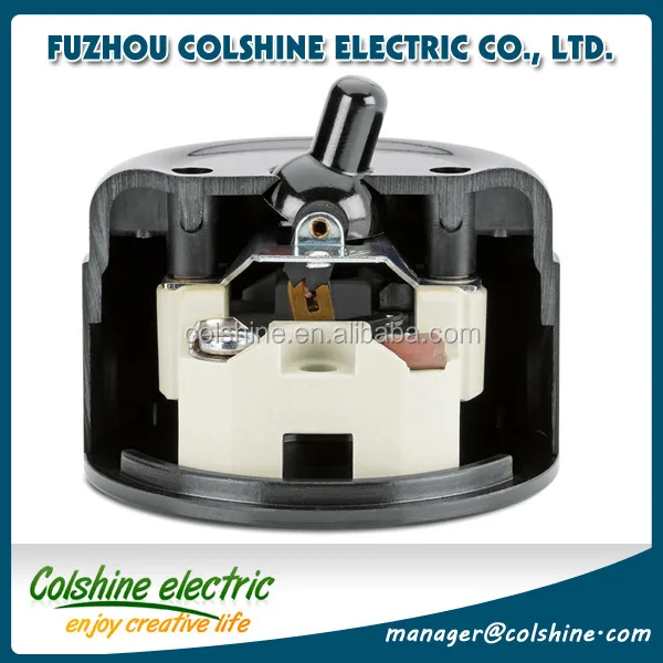 Vintage Surface Mounted Rotary Switch - 10A 250V Bakelite