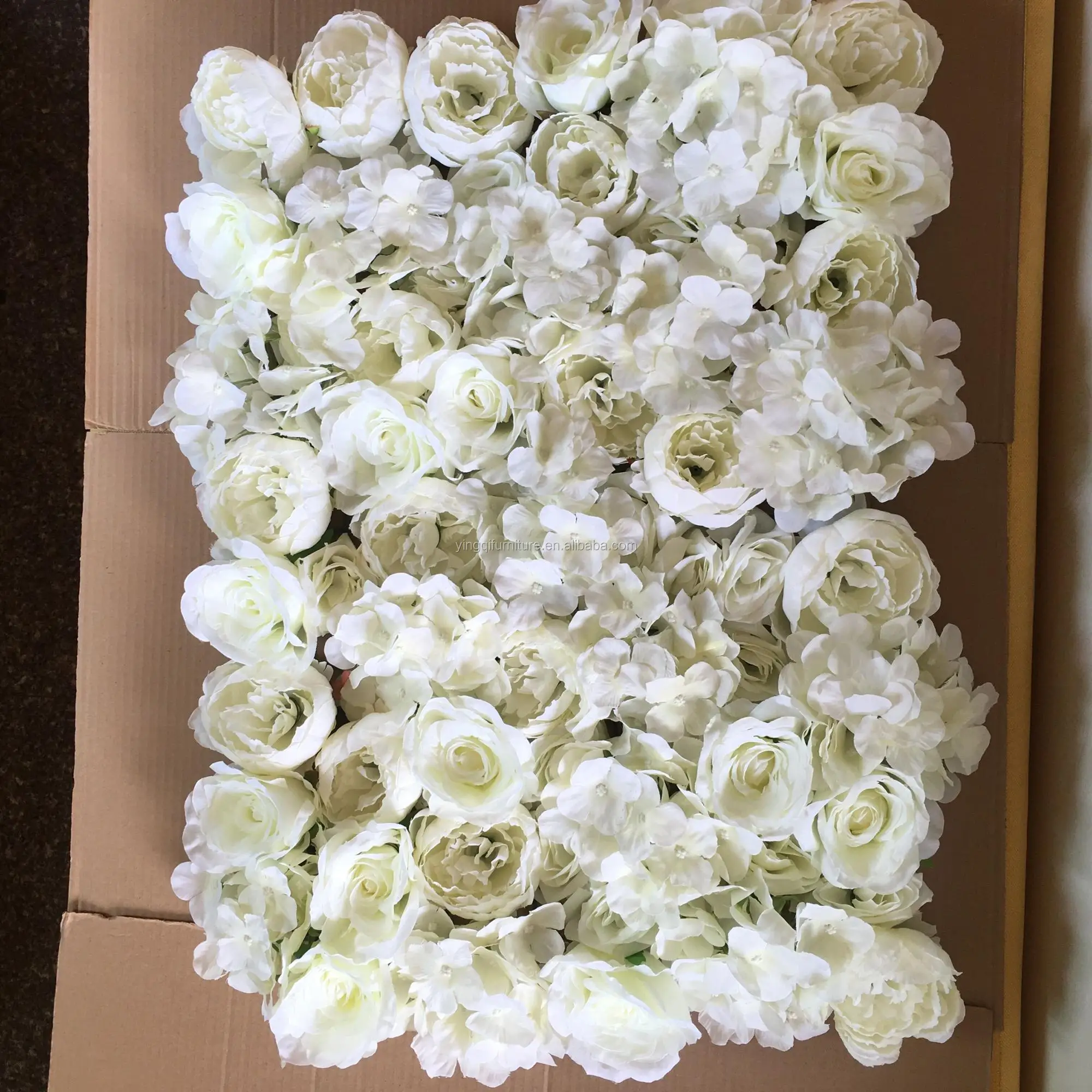 Fancy White Roses Hydranges Flower Walls - Buy White Roses Flower Walls ...
