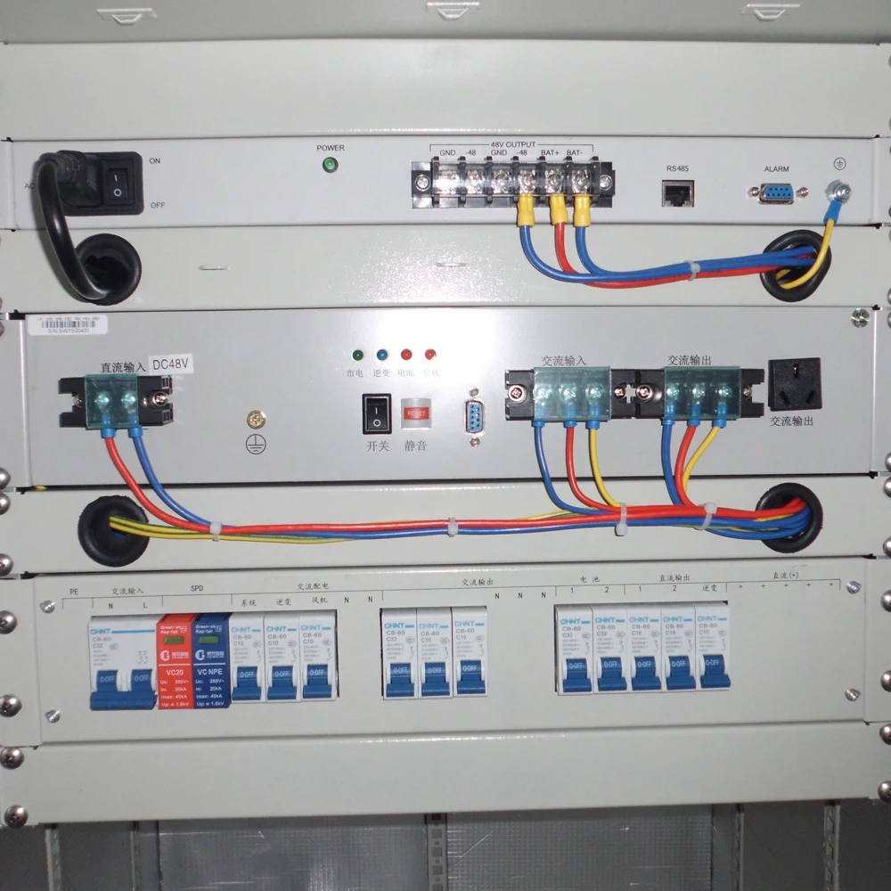 19inch 1U Rack Mount 48V UPS Power System with 10 Amp Rectifiers