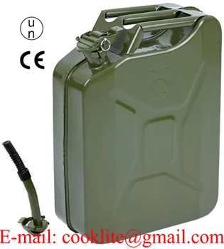 5 Gal 20l Steel Jerry Can Gasoline Gas Fuel Can Metal Emergency Backup ...