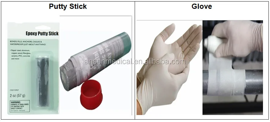 Pipe Repair Bandage With Sealing Epoxy Putty Fiberglass Repair Wrap ...