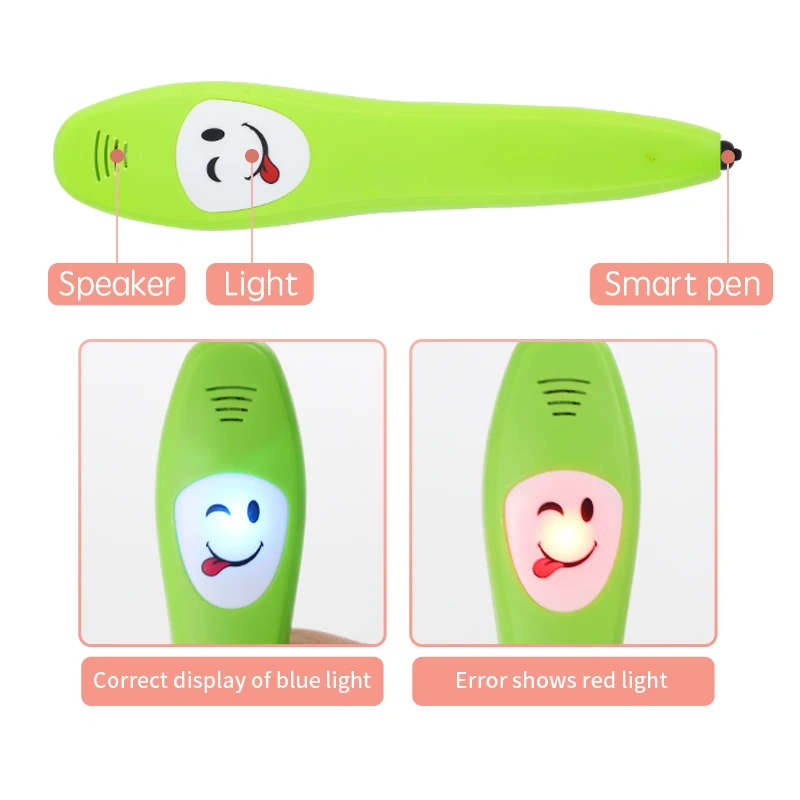 Kids Smart Talking Pen Voice Point Reading Pen With Cards For Logic ...
