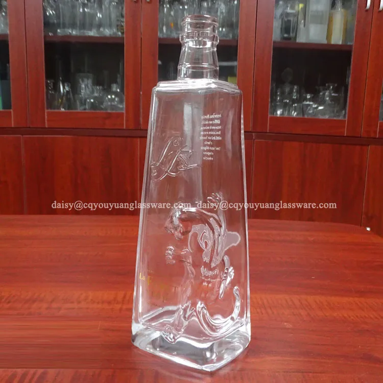 Clear 700 Ml 70cl Brandy Glass Liquor Bottle With Private Label - Buy ...