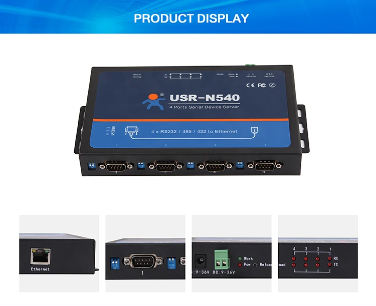 USR-N540 Modbus RTU Gateway - Reliable Serial to Ethernet