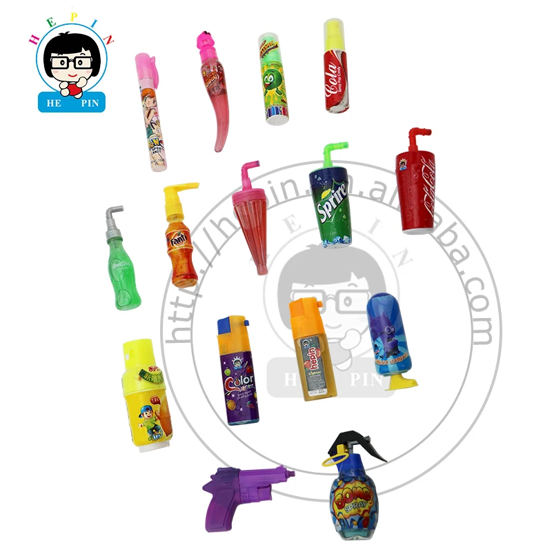 Bottle Sour Spray Gun Candy Sweet Liquid Candy Hot Sale Wholesale Spray ...