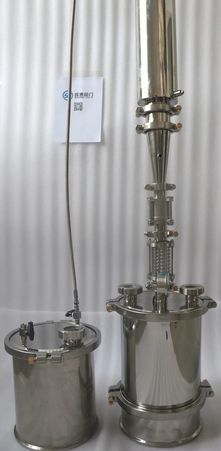 Factory Price 2lb Closed Loop Extractor With 3"x36" Dewaxing Column And ...